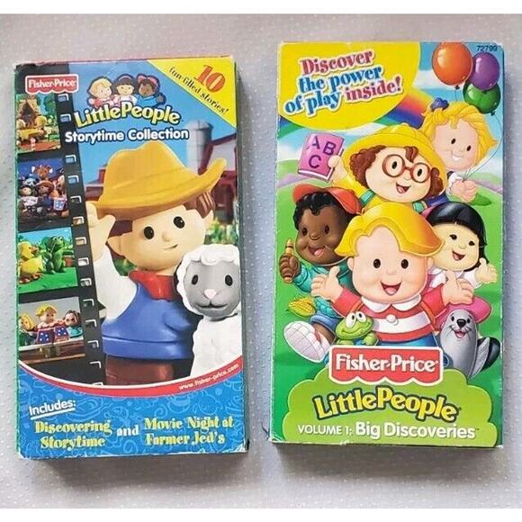Media | 2 Fisher Price Little People Vhs Big Discoveries Discovering ...